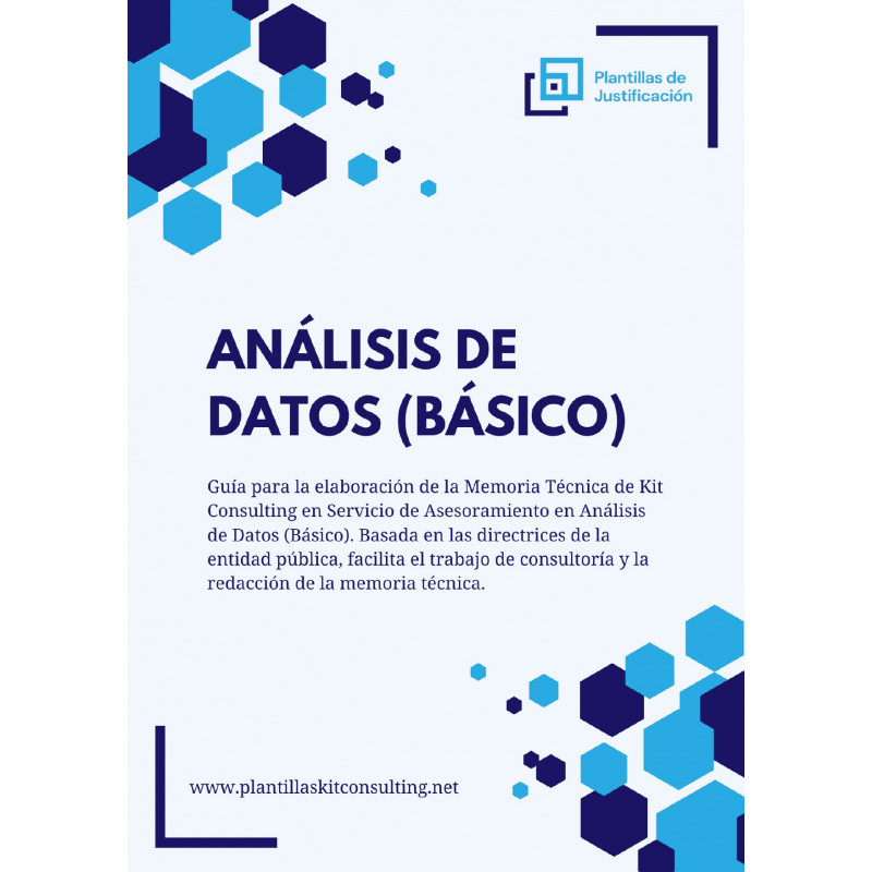 Plantilla de justificación para Kit Consulting en Análisis de Datos (Básico)
