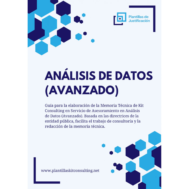 Plantilla de justificación para Kit Consulting en Análisis de Datos (Avanzado)